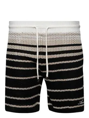 Amiri Striped Shorts - Black