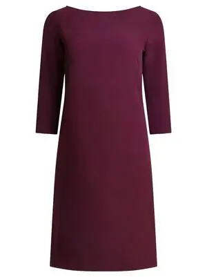 SEMPER Three-quarter Sleeve Boat-neck Midi Dress - Red