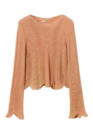 TWINSET Scalloped-hem Sweater - Orange