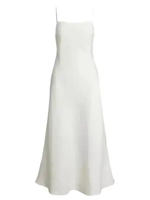 Polo Ralph Lauren Sleeveless Linen Midi Dress - White