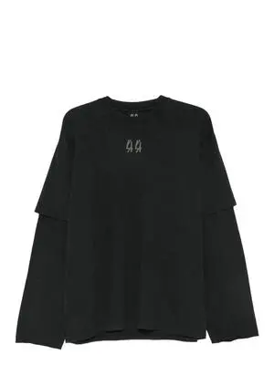 44 LABEL GROUP Logo-detail T-shirt - Black