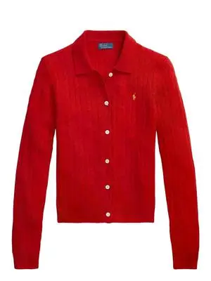 Polo Ralph Lauren Cable-knit Polo Cardigan - Red
