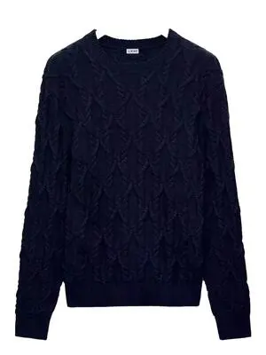 LOEWE Cable-Knit Cotton Sweater