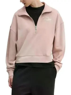 Hugo High-neck Half-zip Sweatshirt - Pink