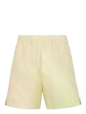 Fendi Ff-pattern Shorts - Yellow