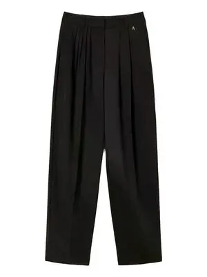 TWINSET Pleated Palazzo Pants - Black