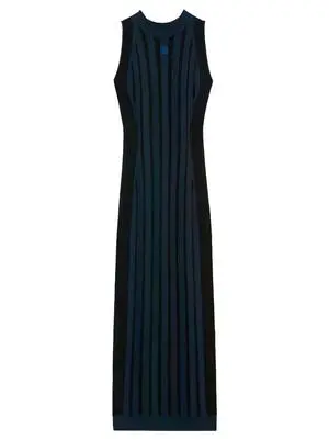 Loewe Striped Sleeveless Midi Dress - Blue