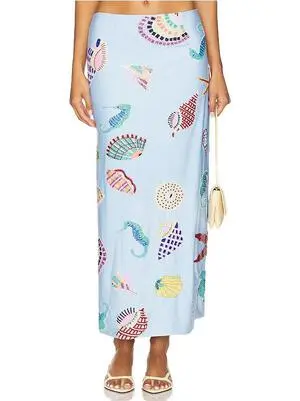 OCEANUS Shell Hand Beaded Skirt