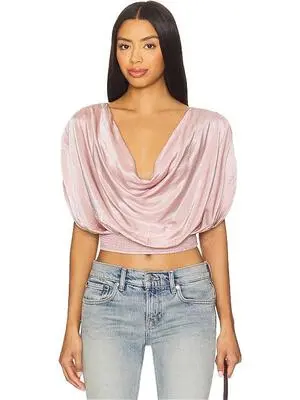 Free People Cowl Cape Top - Dusty Purple