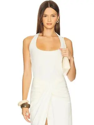 SNDYS Katya Halterneck Top - Off White