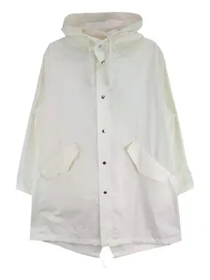 JIL SANDER Hooded Parka Coat - White