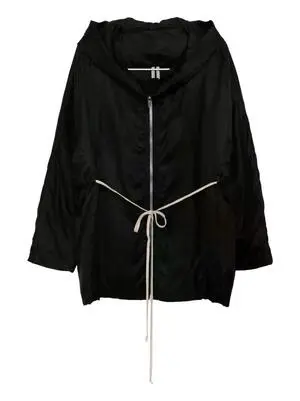Rick Owens Drawstring Hem Jacket - Black