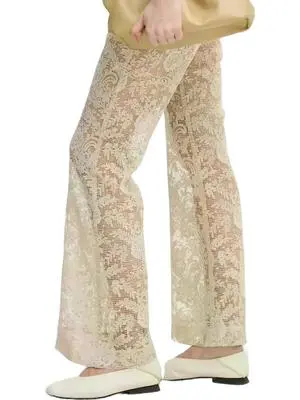 Day Birger Et Mikkelsen Lace-patterned Trousers - Neutrals