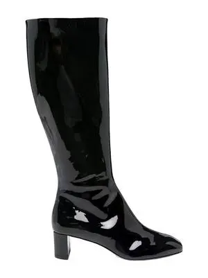 AeydĒ 45mm Marty Patent Leather Knee-high Boots - Black