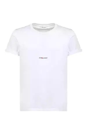Saint Laurent Classic Rolled-cuff T-shirt - White