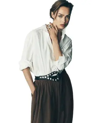 Maeve Oversized Buttondown Shirt - White