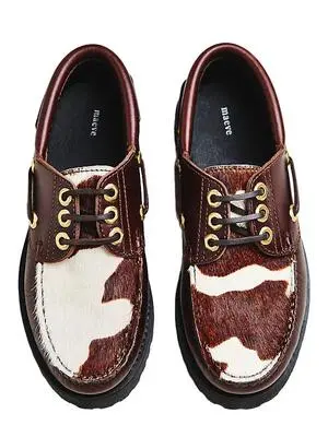 Maeve Lug Sole Boat Shoes Cow