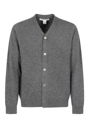 Comme Des Garçons Button-front Wool Cardigan - Grey