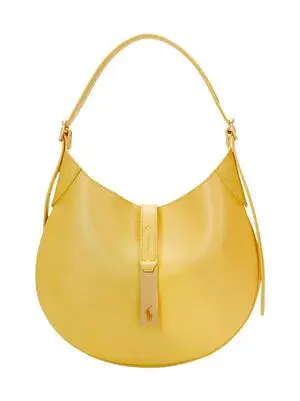 Polo Ralph Lauren Calfskin Shoulder Bag - Yellow