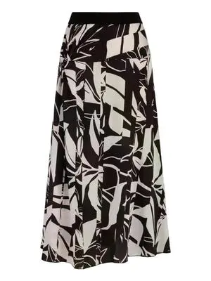 HIGH Printed Pleated Midi Skirt