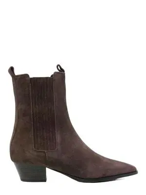 AeydĒ 40mm Agata Pointed-toe Boots - Brown