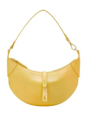 Ralph Lauren Crescent-shape Leather Shoulder Bag - Yellow