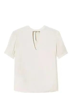 TWINSET Keyhole Neckline Blouse - White