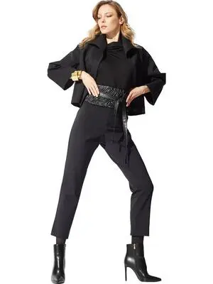 Natori Techno Crepe Ankle Pants - Black