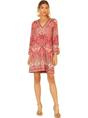 Hale Bob Kairi Jersey Dress Pink