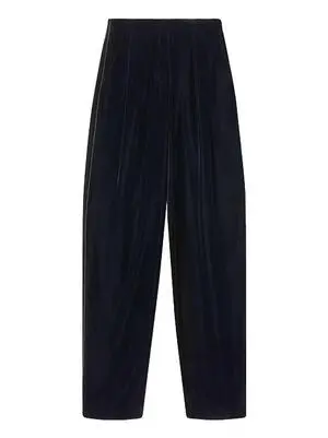 Giorgio Armani Straight-cut Velvet Trousers - Red