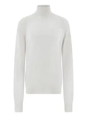 FERRAGAMO Turtleneck Sweater - White