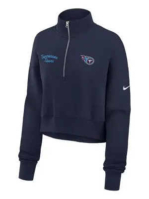 Nike Tennessee Titans Phoenix Nfl Quarter-zip Crew - Blue