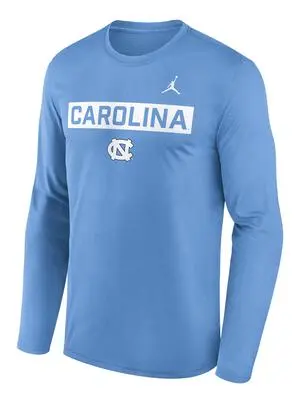 JORDAN North Carolina Primetime Legend 2-hit Brand Dri-fit College Long-sleeve T-shirt - Blue