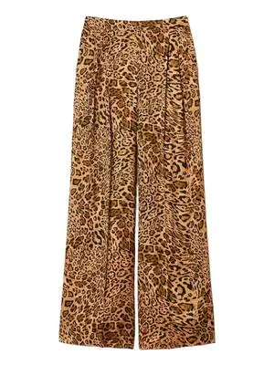 TWINSET Leopard-Print Trousers