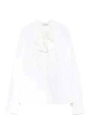 Dorothee Schumacher Draped-bow Ruffled Blouse - White
