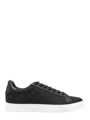 Emporio Armani Eagle-logo Sneakers - Black