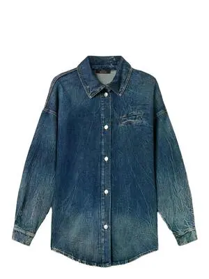 TWINSET Long-sleeve Denim Shirt - Blue