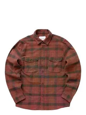 LES DEUX Check-pattern Pocket Shirt - Red