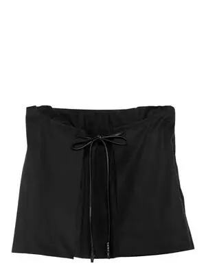 Loewe Drawstring-waist Mini Skirt - Black