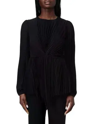 TWINSET Pleated Twist-Front Top