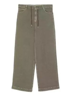 GOLDEN GOOSE Drawstring Wide-leg Jeans - Green