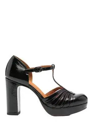 Chie Mihara 85mm T-bar Platform Pumps - Black