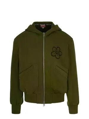 Kenzo X Futura 2000 Flower-printed Zip-up Hoodie - Green
