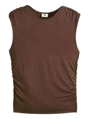 LEVI'S Crew-neck Tank Top - Brown