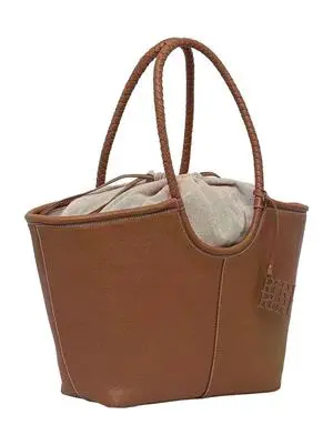 PEDRO DEL HIERRO Braided-handle Tote Bag - Brown
