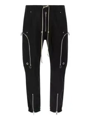 Rick Owens Cargo Zip-detail Trousers - Black