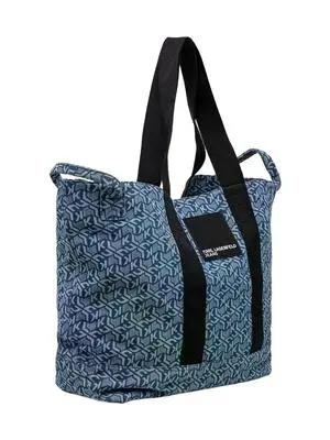 Karl Lagerfeld Logo-print Tote Bag - Blue