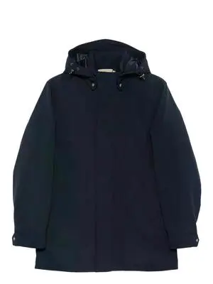 Woolrich Hooded Coat - Blue