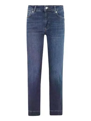 Sportmax Straight-leg Jeans With Logo Patch - Blue
