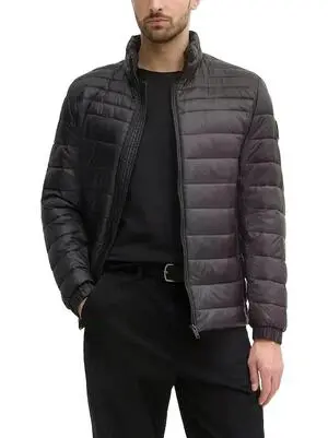 BOSS Quilted High-neck Jacket - Black